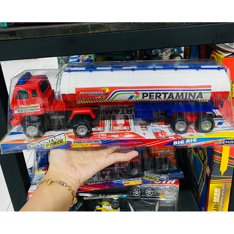 Jual TRUCK BOX / PERTAMINA BARU mainan trek tangki pertaminaa mainannak ...