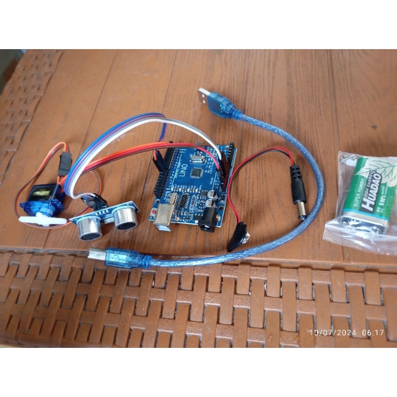 Jual tempat sampah Otomatis arduino sensor ultrasonik jarak hcsr04 ...