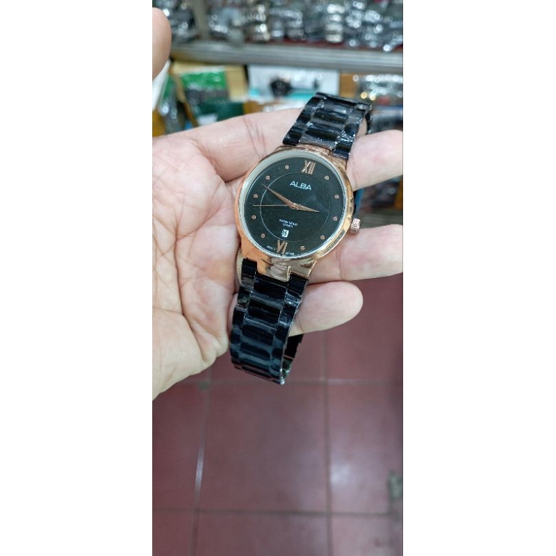 Jual jam tangan pria alba jam klasik jam fashion pria anti karat ...