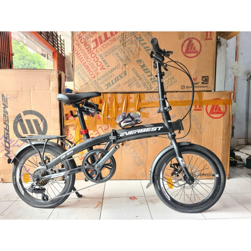 Jual Sepeda Lipat / Seli / Folding Bike 16 inch EVERBEST EB-903 7 SPEED ...