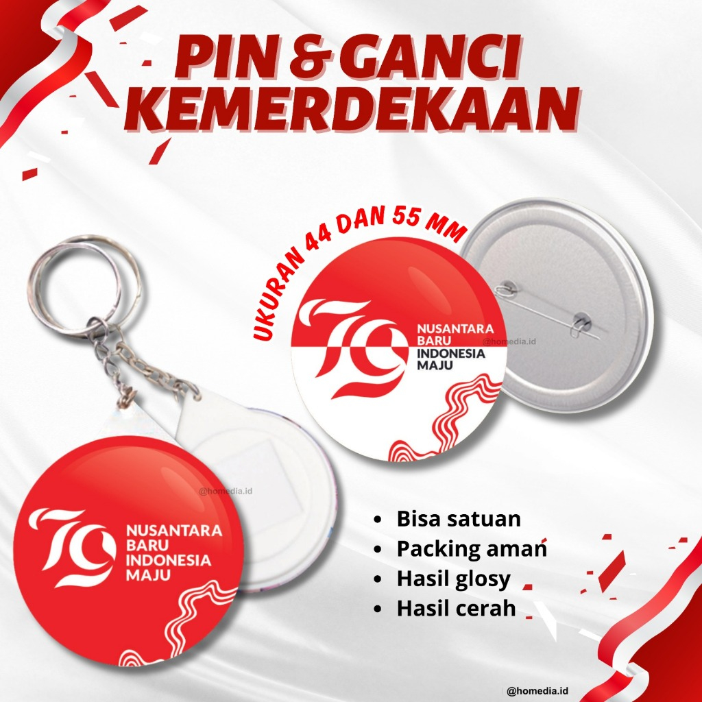 Jual Bisa satuan Ganci pin Gatungankunci Edisi Kemerdekaan Ganci satuan ...