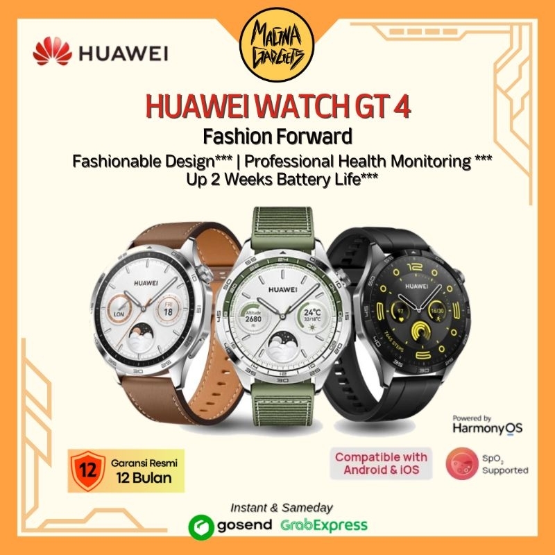 Jual HUAWEI WATCH GT4 GT 4 46mm Smartwatch | Fashionable Design ...