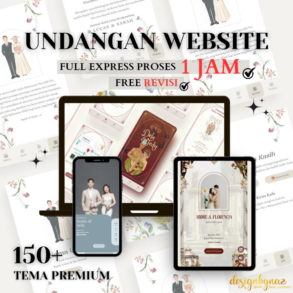 Jual UNDANGAN DIGITAL WEBSITE PERNIKAHAN | WEDDING WEBSITE INVITATION ...