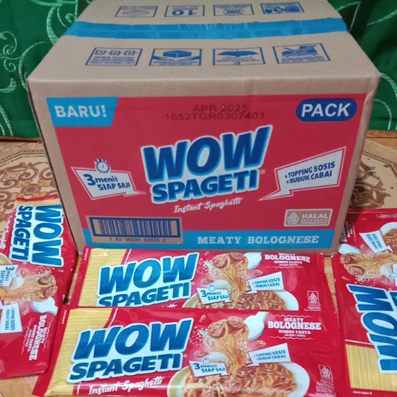Jual instant spaghetti WOW SPAGETI dari Mayora 1dus (40pc) | Shopee ...