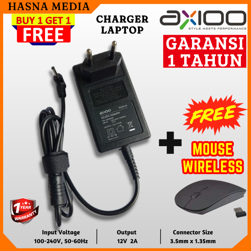 Jual Original Charger Axioo Mybook 10 11 14 plus 11G 14E 14F 14G 14H ...