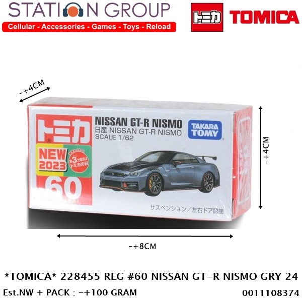 Jual TOMICA 228455 REG #60 NISSAN GT-R NISMO GREY 24 - DIECAST | Shopee Indonesia
