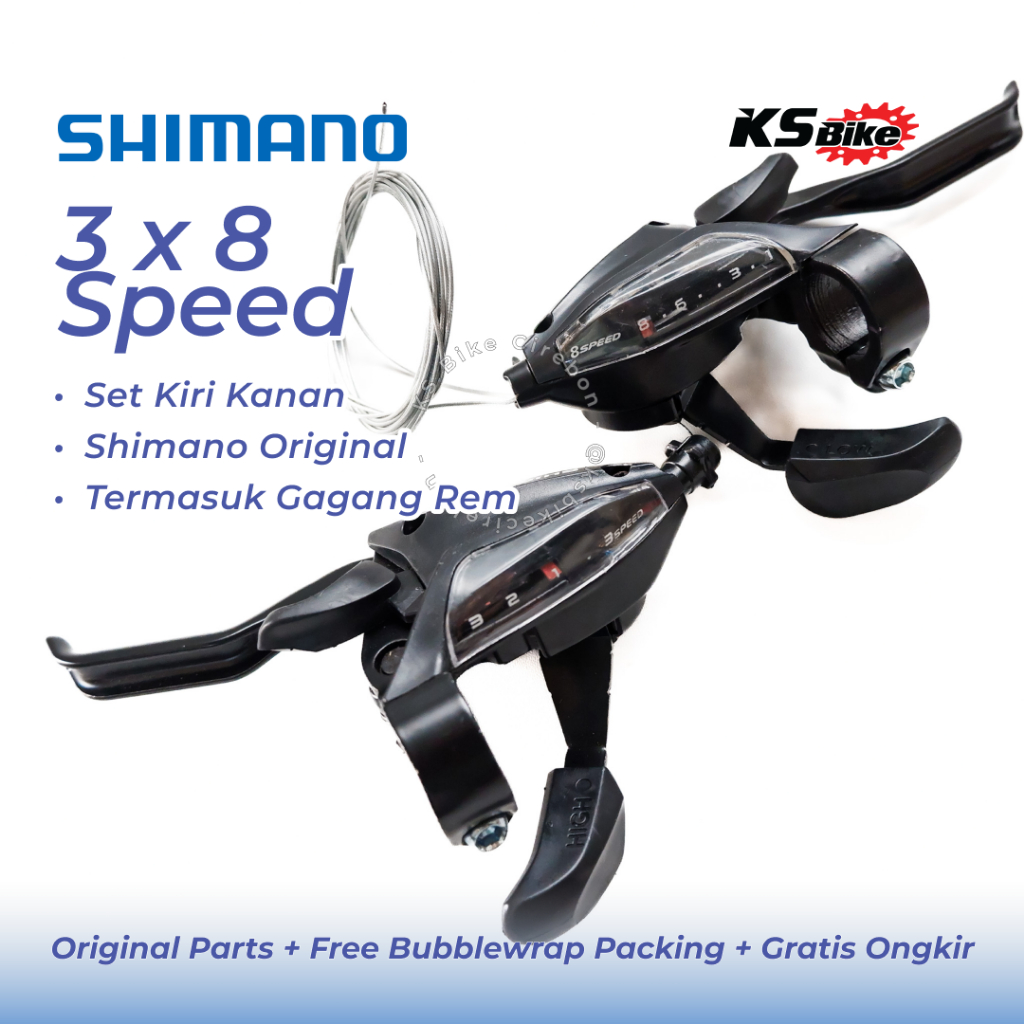 Jual Shifter Sepeda 24 Speed 3 x 8 Gagang Rem Gigi Operan Gigi Sepeda ...