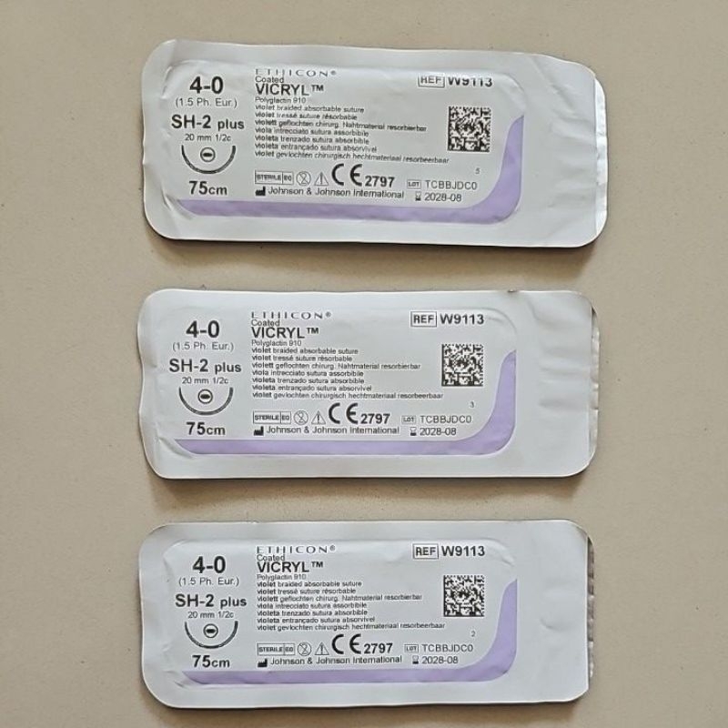 Jual Vicryl 4-0 W9113 / Benang Operasi / Benang Ethicon | Shopee Indonesia