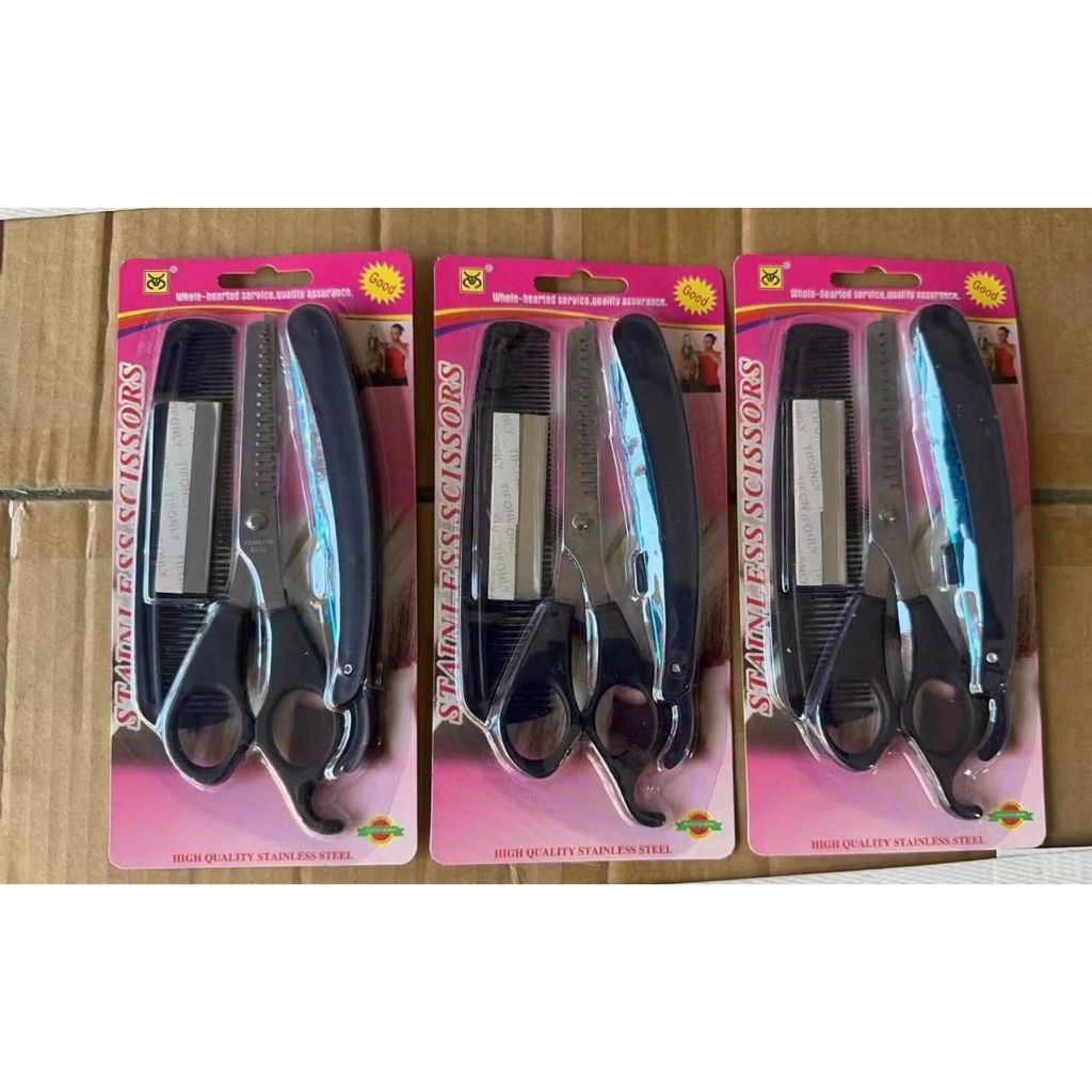 Jual [200gr] T904 | Alat Cukur set 3IN1 / Gunting Sasak / GUNTING ...
