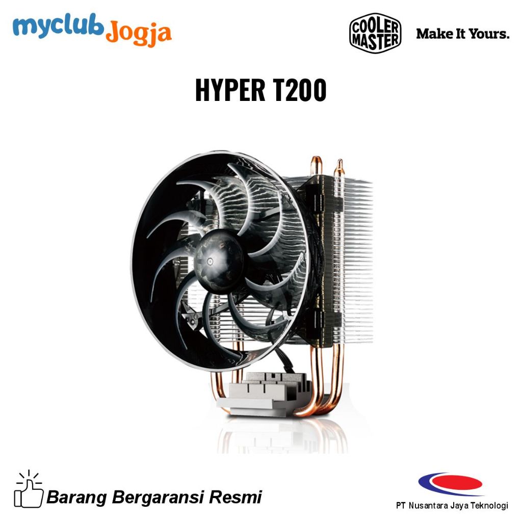 Jual Cooler Master HYPER T200 CPU Cooler Heatsink Fan Intel AMD ...