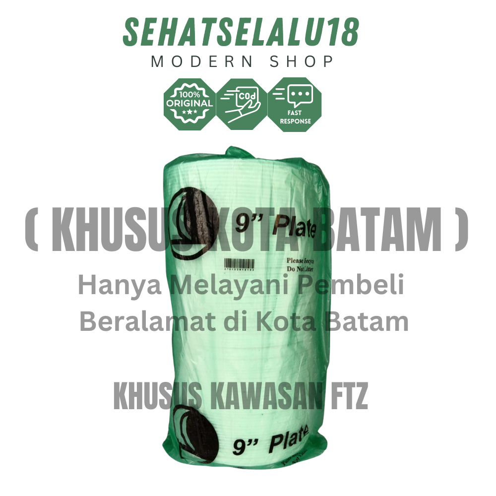 Jual Piring Gabus / Styrofoam Putih 9 Inci - Ideal untuk Pesta dan ...