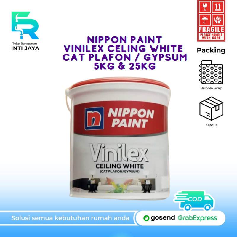Jual Cat Plafon / Gypsum Nippon Paint Vinilex Celing White | Shopee ...