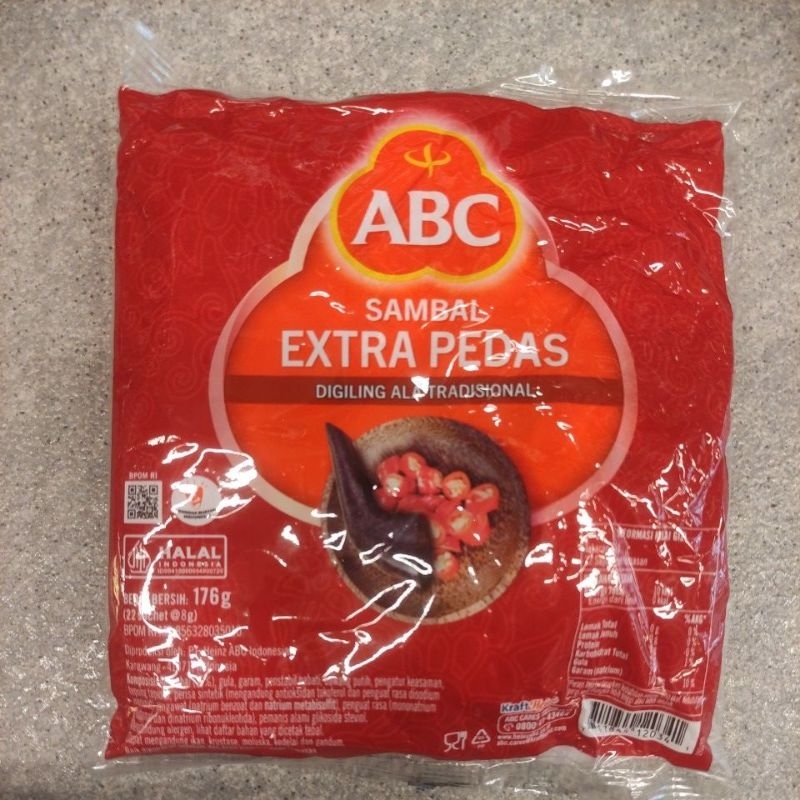 Jual ABC SAMBAL EXTRA PEDAS SACHET (22sachet x 8gr) | Shopee Indonesia