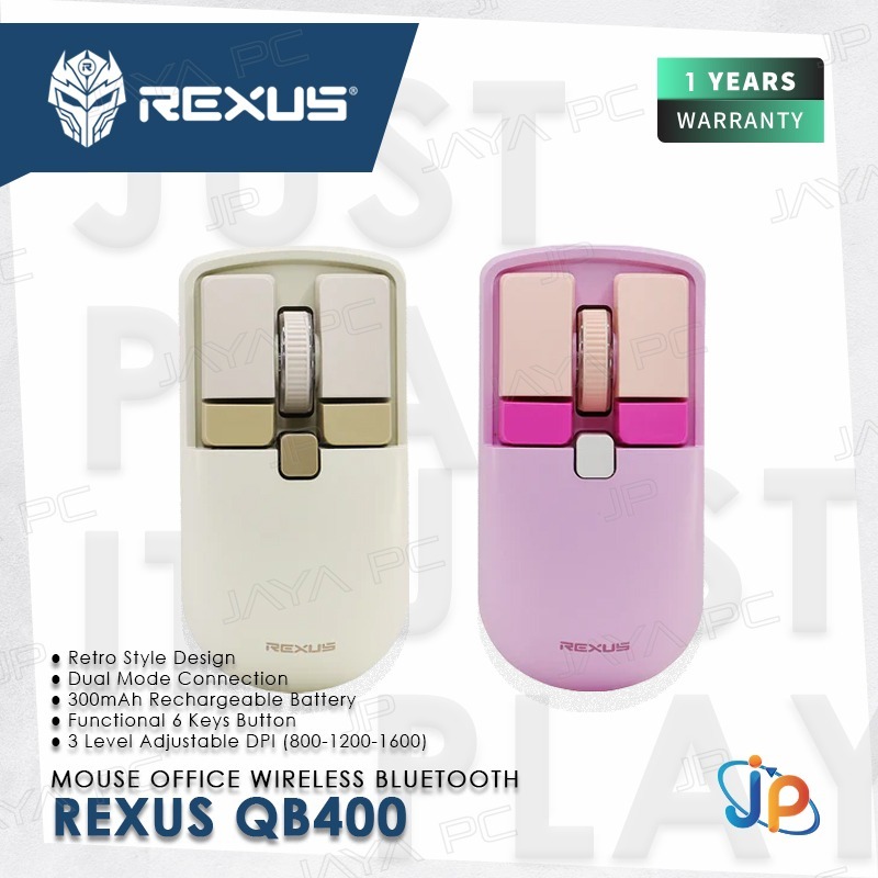 Jual Mouse Rexus QB400 Office Wireless Bluetooth - Dual Mode Mouse ...