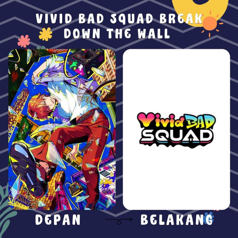 Jual PHOTOCARD PROJECT SEKAI VIVID BAD SQUAD BREAK DOWN THE WALL CETAK ...