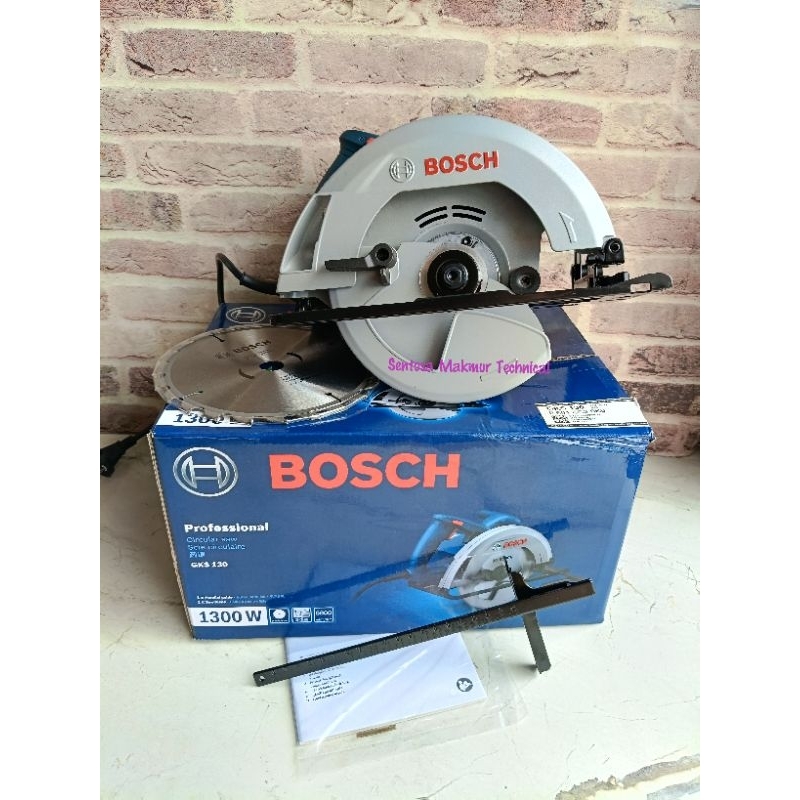 Jual BOSCH GKS 130 7" Circular Saw Gergaji Belah Potong Kayu GKS130 ...
