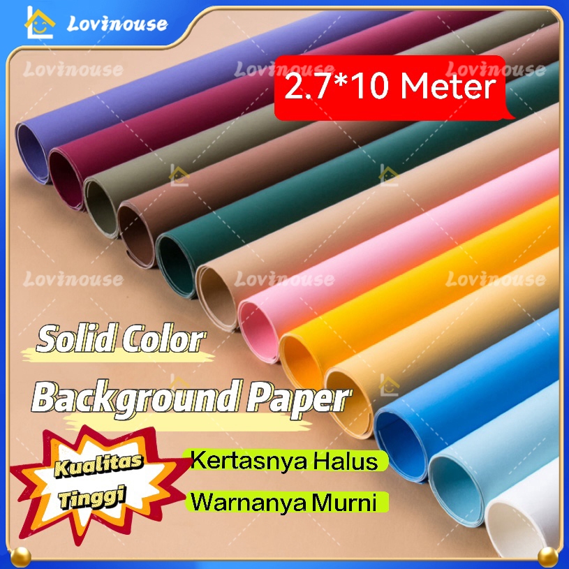 Jual Beauty Background Paper 2.7m x 10 Meter Warna Solid Background ...