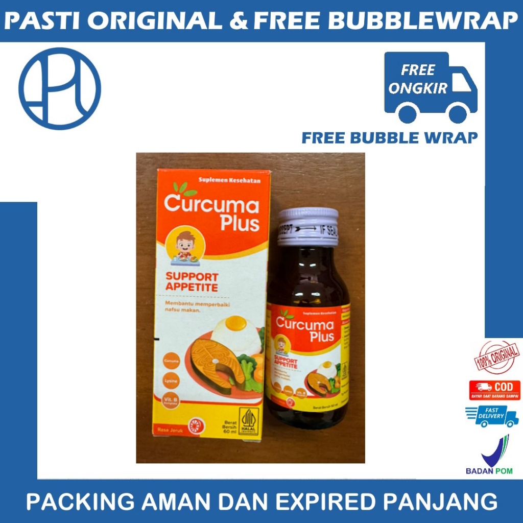 Jual CURCUMA PLUS SYRUP 60ML SUPPORT APPETITE | Shopee Indonesia