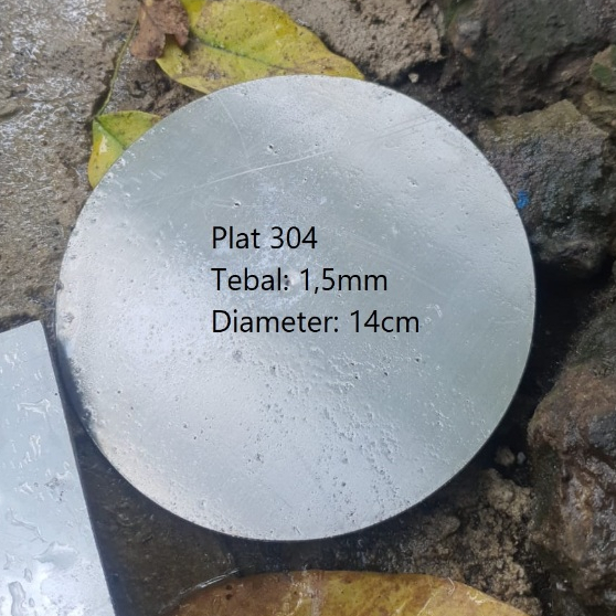 Jual Plat 304 tebal 1,5mm | 304 | sus 304 custom lingkaran bulat kecil ...