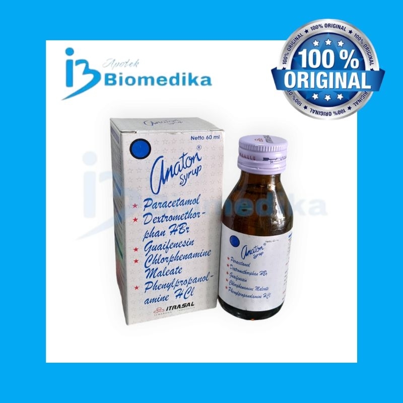 Jual Anaton Sirup Obat Flu Batuk Demam Anak 60 ml | Shopee Indonesia