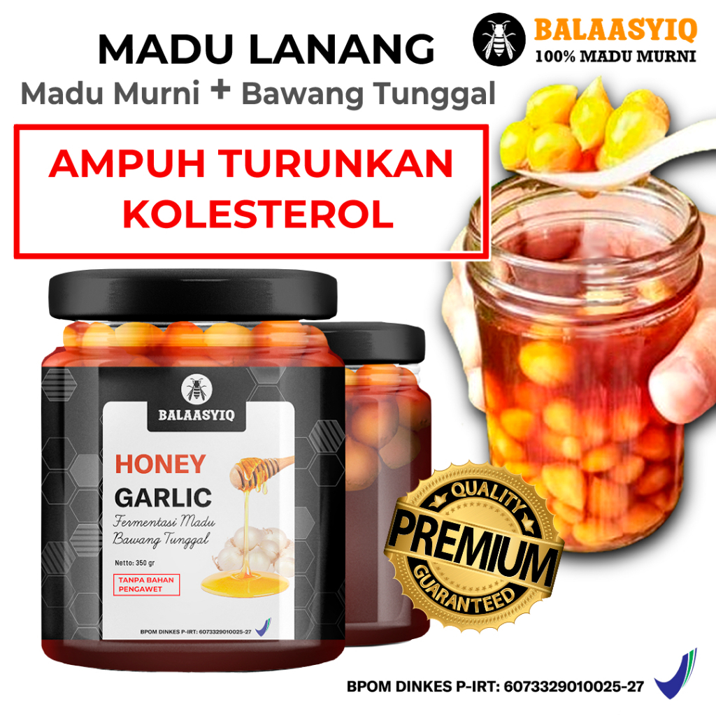 Jual Madu bawang putih tunggal BALAASYIQ 350GR Madu bawang tunggal ...