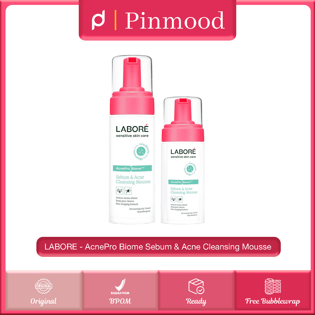 Jual LABORE - ACNEPRO BIOME SEBUM & ACNE CLEANSING MOUSSE ( 25 | 150 ml ...