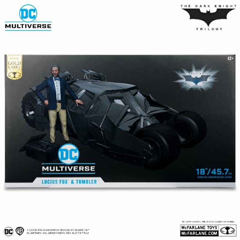 Jual Mcfarlane Toys DC Multiverse Lucius Fox & Tumbler Batmobile Batman ...