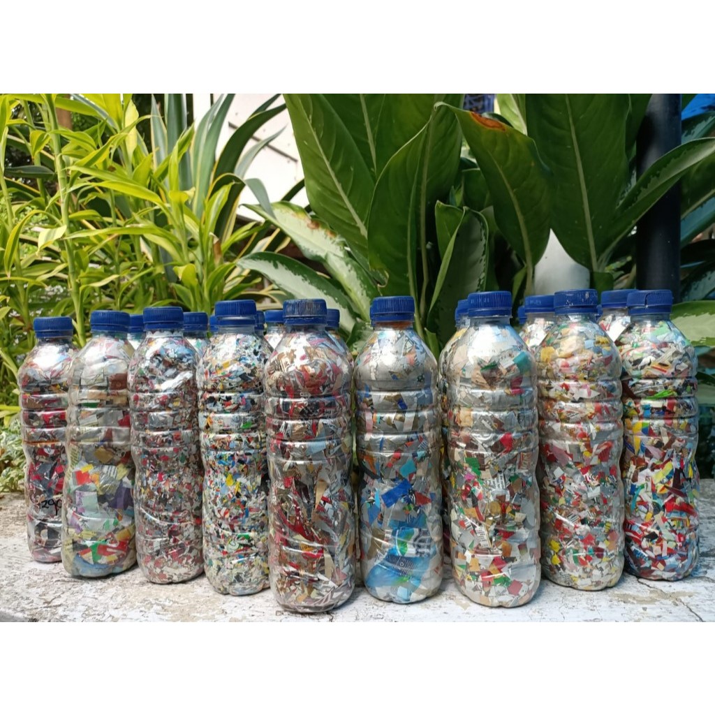 Jual Ecobrick botol 600 ml ukuran 200 - 300 gram | JAMINAN LEBIH PADAT ...