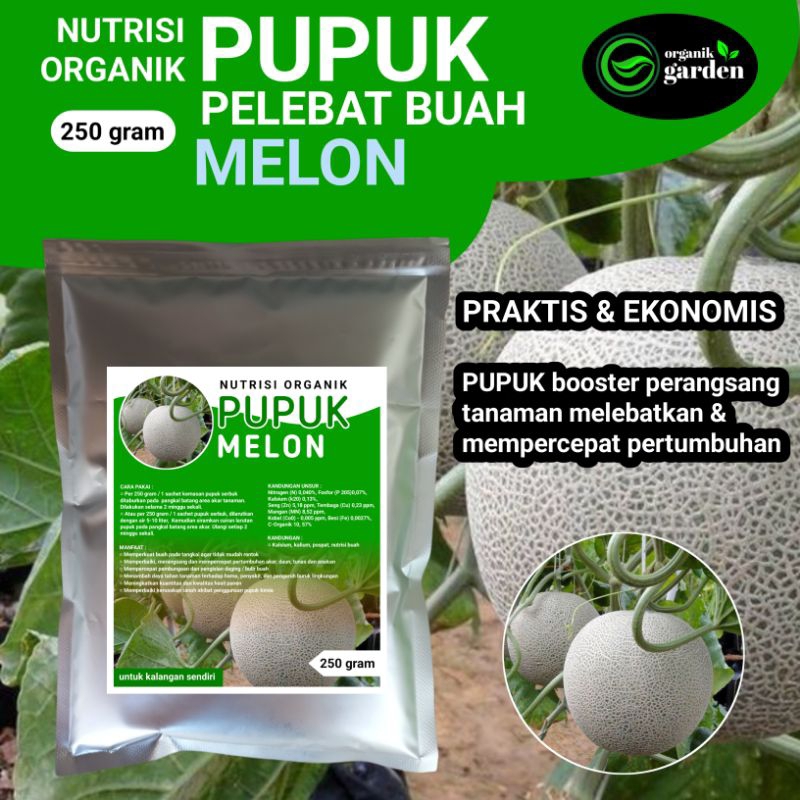 Jual pupuk pelebat buah MELON | booster melebatkan secara maksimal 250gram | Shopee Indonesia