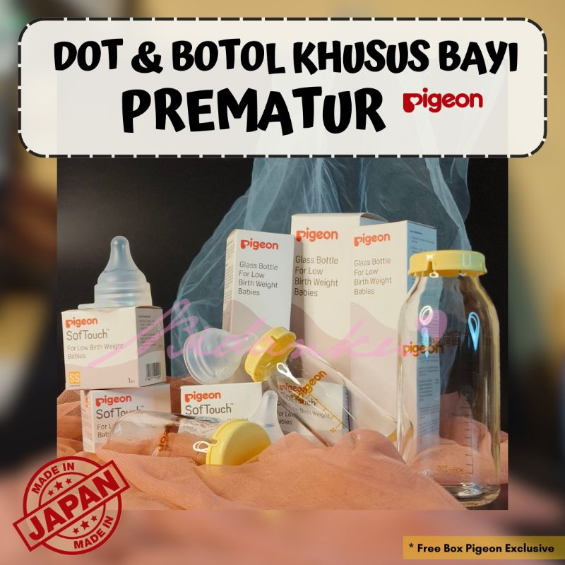 Jual PAKET DOT & BOTOL BAYI PREMATUR PIGEON ORIGINAL HARGA PAKET ...