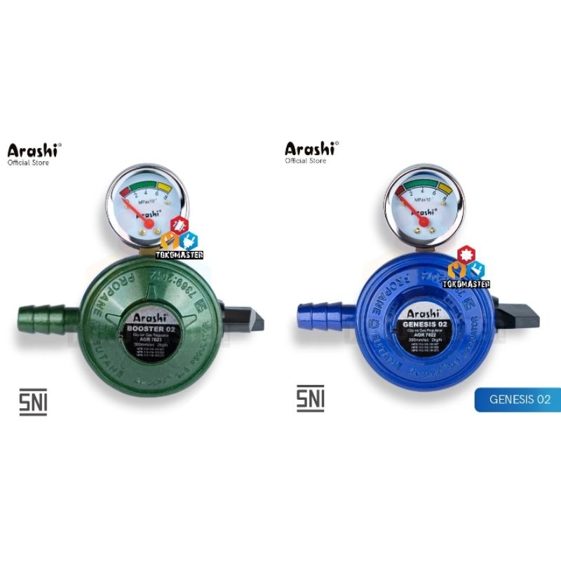 Jual Original ARASHI Regulator Meter Kepala Gas LPG Tabung Berkualitas ...
