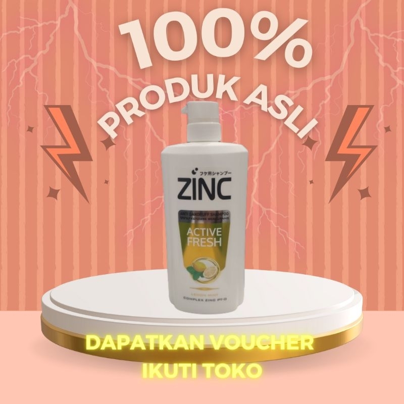 Jual SHAMPO ZINC ACTIVE FRESH LEMON MINT 680 ML | Shopee Indonesia