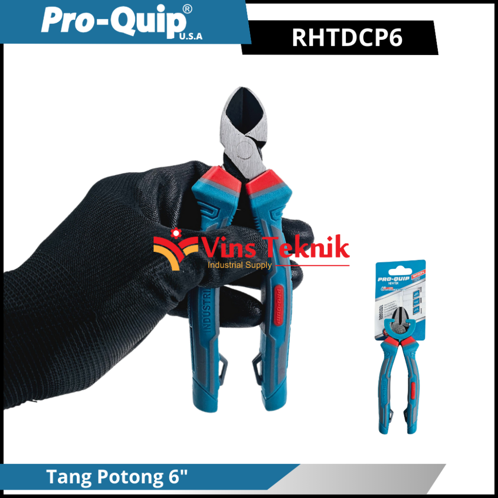 Jual Tang Potong Diagonal Cutting Pliers 6" Proquip RHTDCP6 | Shopee ...
