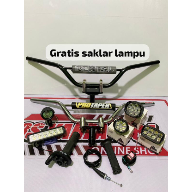 Jual STANG TRAIL paketan stang trail+adaptor stang+gas spontan polos ...