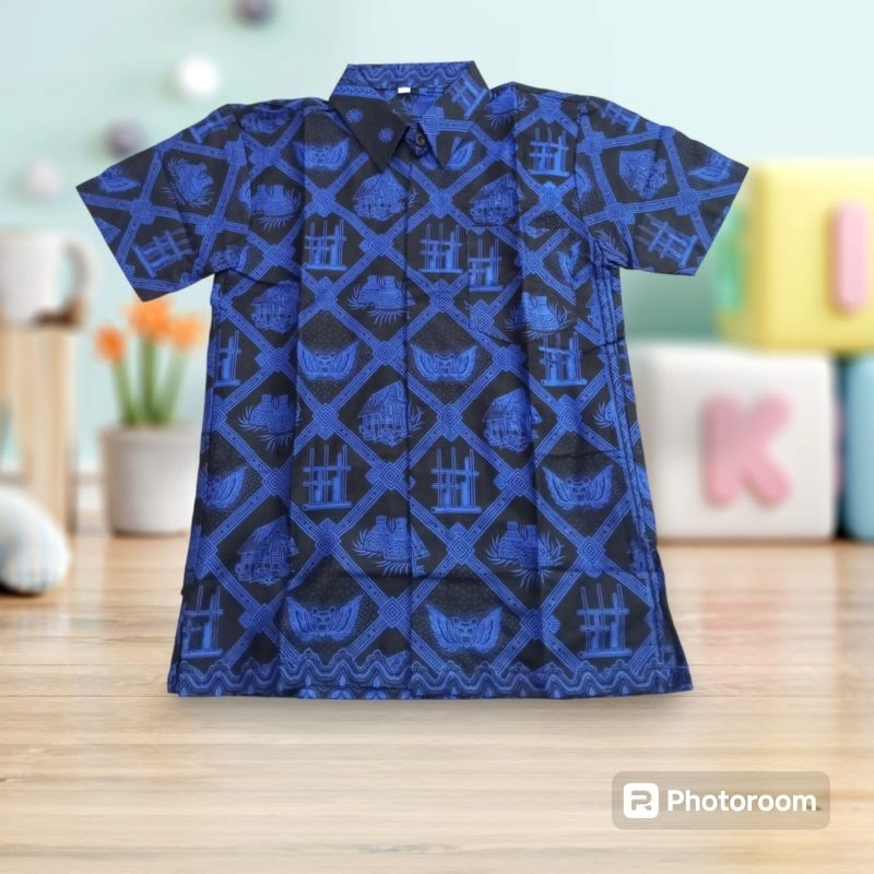 Jual Baju/Kemeja Batik Anak Khas Baduy motif Angklung | Shopee Indonesia