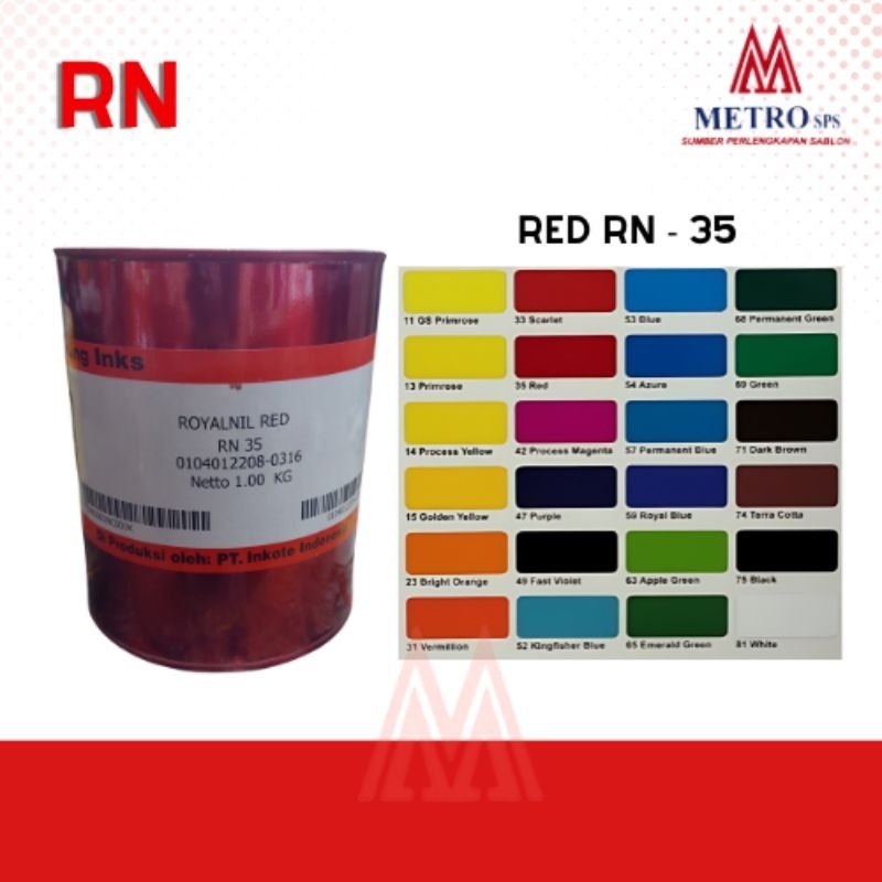 Jual RN Royal Nil Red & Vermilion Cat Parasit 1 KG | Shopee Indonesia