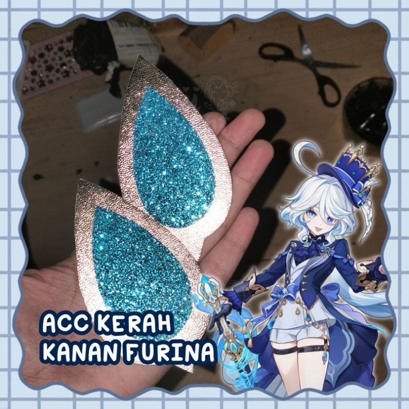 Jual Acc Kerah Furina - Pin Blazer Kerah Dada Furina Genshin Impact ...
