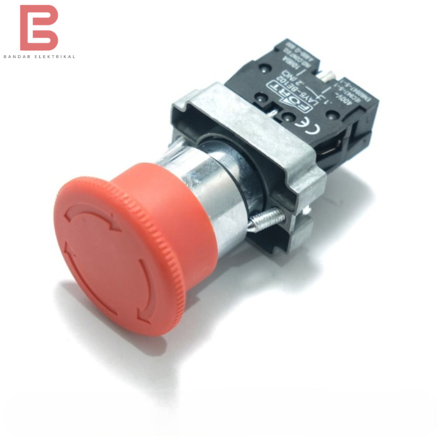 Jual EMERGENCY STOP PUSH BUTTON 22MM LOCK LAY4-BS542 FORT | Shopee Indonesia