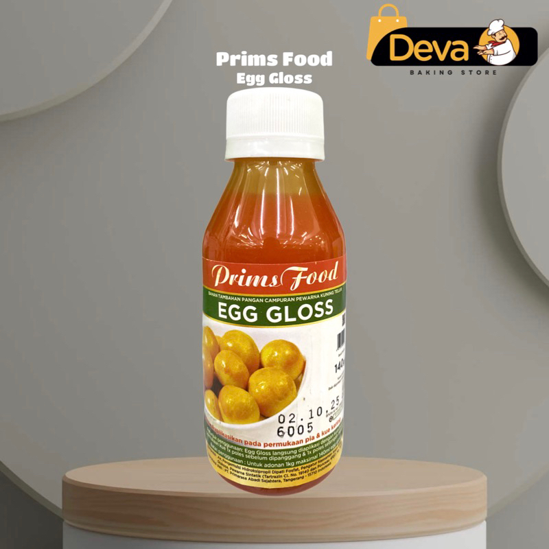 Jual Prims Food Egg Gloss - Egg Gloss Pewarna Makanan 140ml | Shopee ...