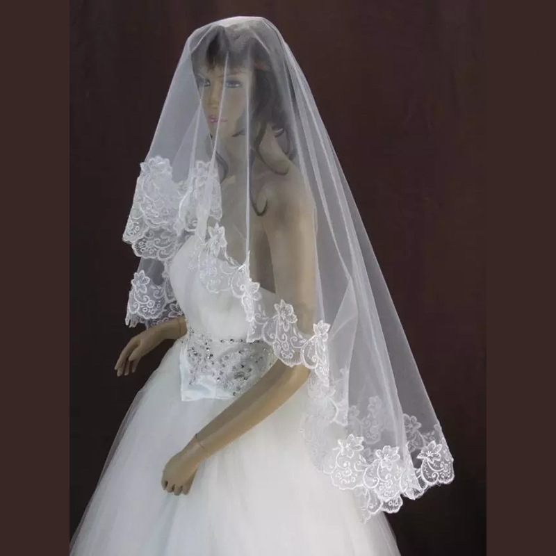 Jual Putih 1.5m/3m Wedding Bridal Veil Kerudung pengantin | Shopee ...
