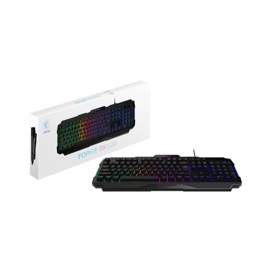 Jual MSI FORGE GK100 US Gaming Keyboard - FORGE GK 100 US Gaming Gear | Shopee Indonesia