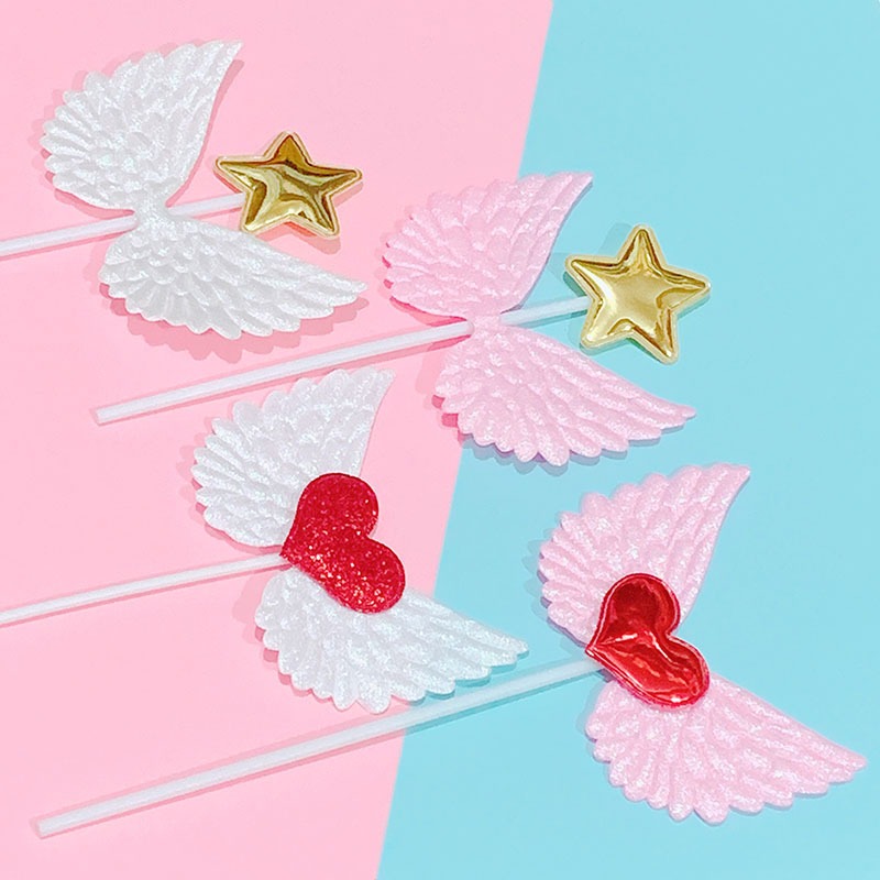Jual Cake Topper Love, Glitter, Hati / Topper Tart, Dekorasi Kue Ulang ...