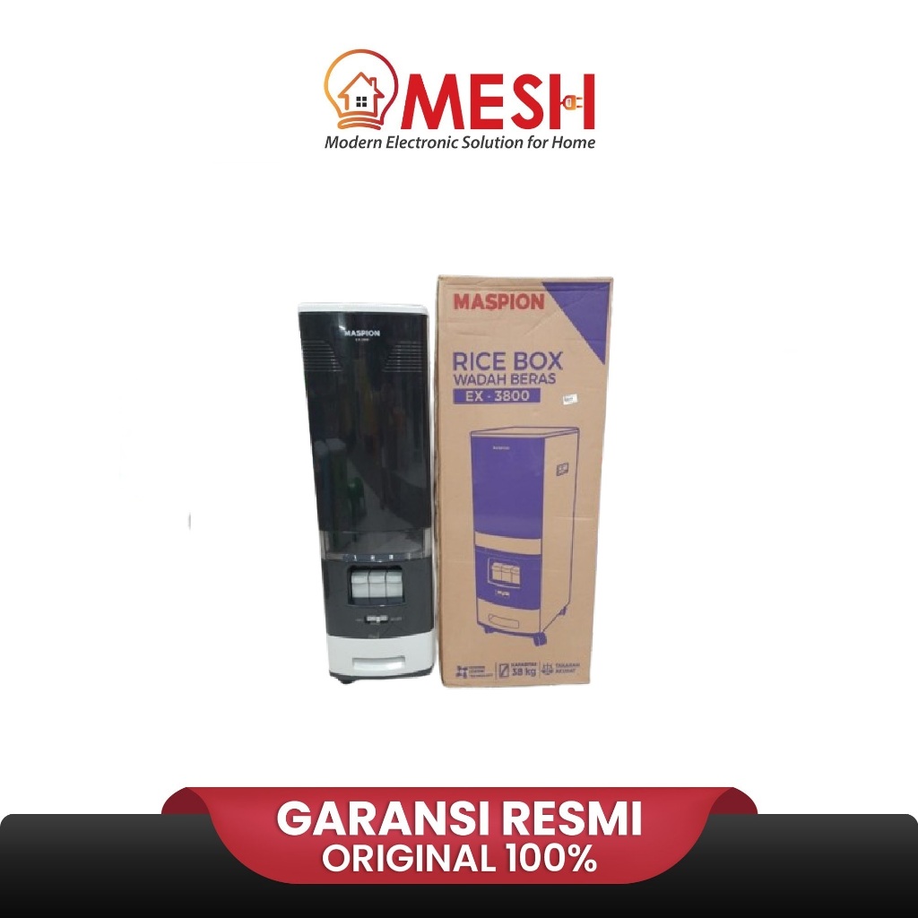 Jual Maspion EX3800 - Rice Box 38Kg Full Box Tempat Penyimpanan Beras ...