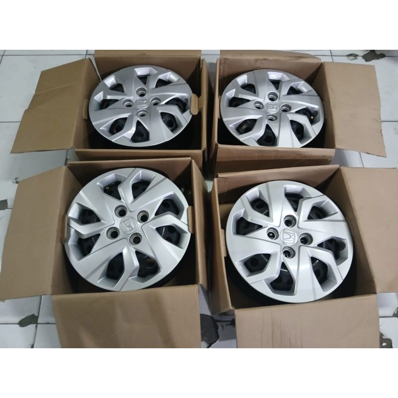Jual JUAL VELG KALENG BRIO R14 PCD 4X100 COPOTAN MULUS HARGA 4 VELG ...