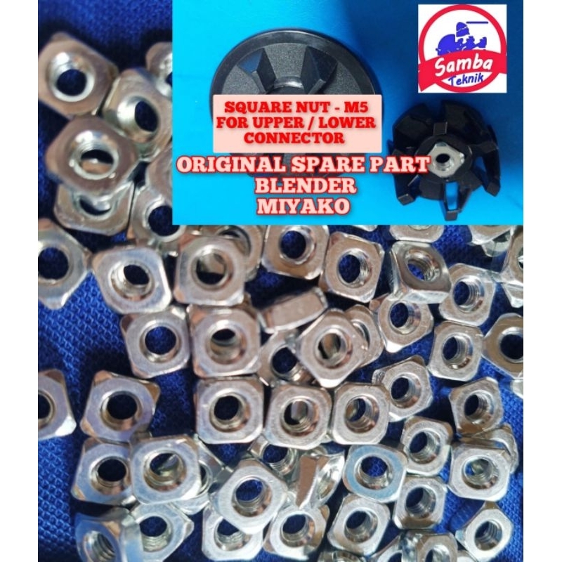 Jual SQUARE NUT / MUR KOTAK M.5 ( KOPEL MIYAKO ) | Shopee Indonesia