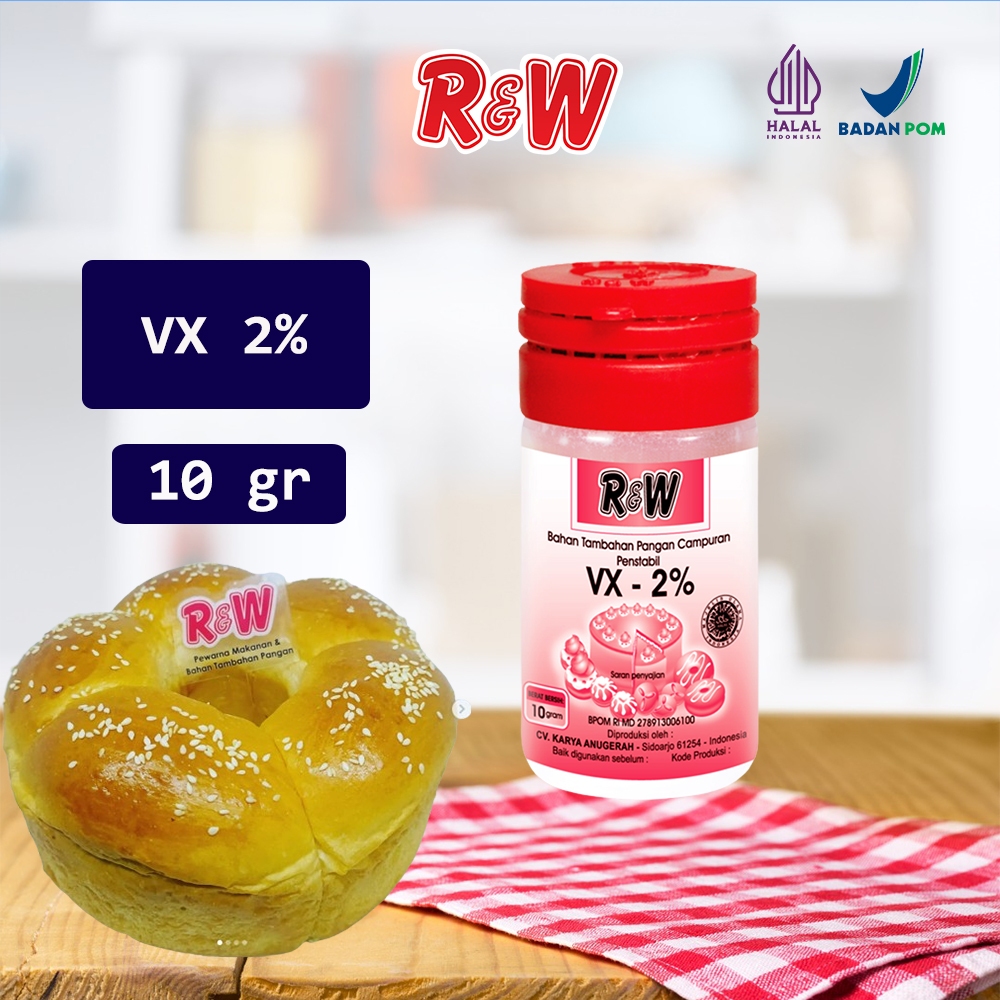 Jual VX 2% Pengembang Kue Rajawali R&W RW 10 g | Shopee Indonesia