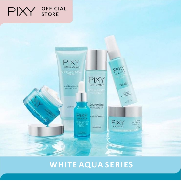 Jual PIXY White Aqua Series Gentle Facial Wash, Protecting Mist Matte ...