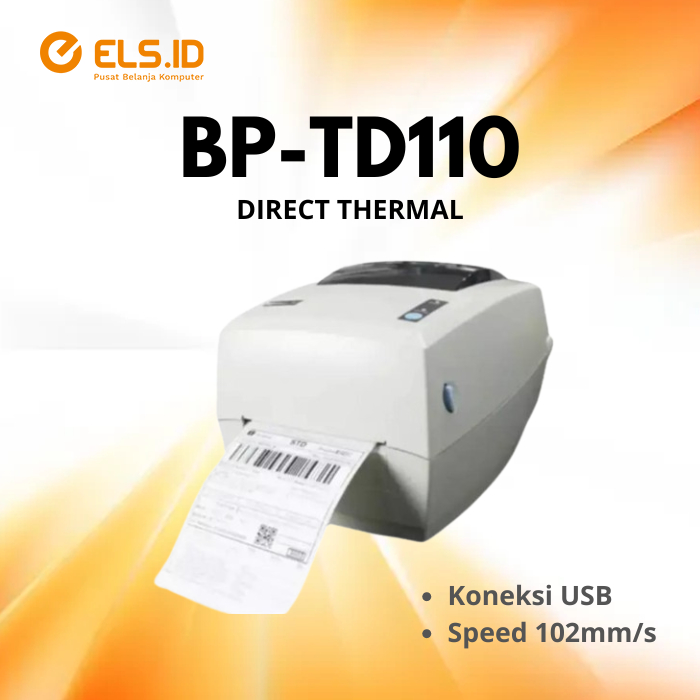 Jual Printer Barcode Blueprint Thermal TD110 Printerl Label Resi A6 | Shopee Indonesia