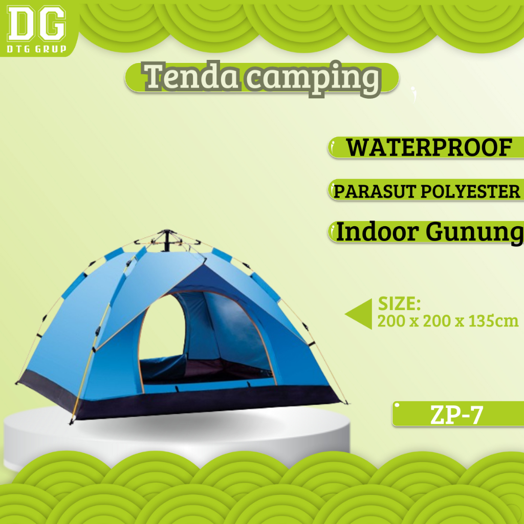 Jual Tenda Camping Biru Tenda camping lipat tenda camping Tenda ...