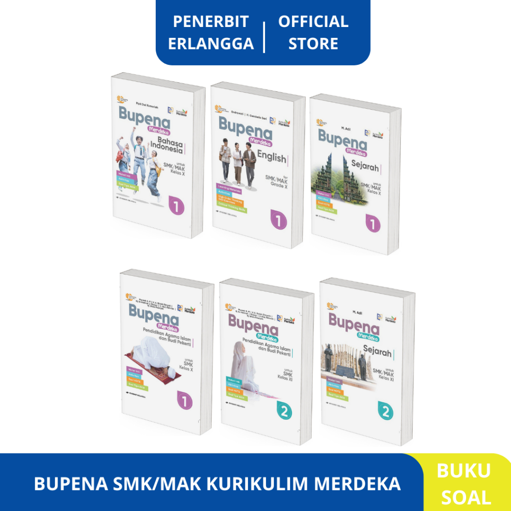 Jual [Erlangga Official] Bupena Merdeka Smk/Mak Kelas 10 11 12 - Kurikulum Merdeka | Shopee ...